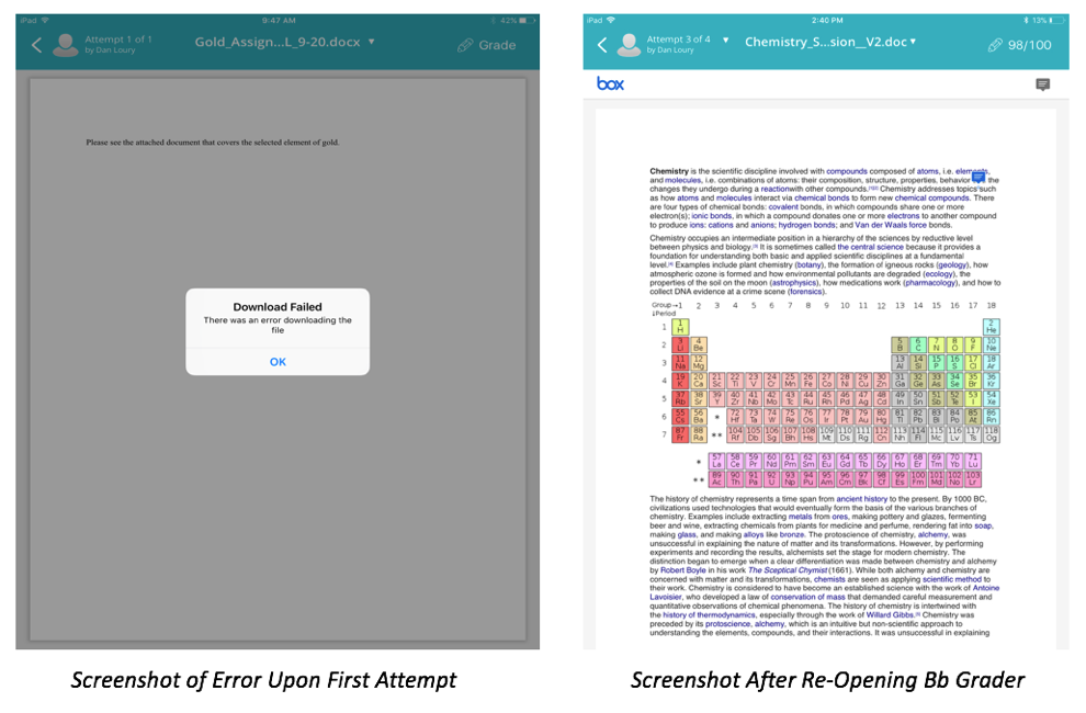 How To Open A Submission Document On Blackboard'